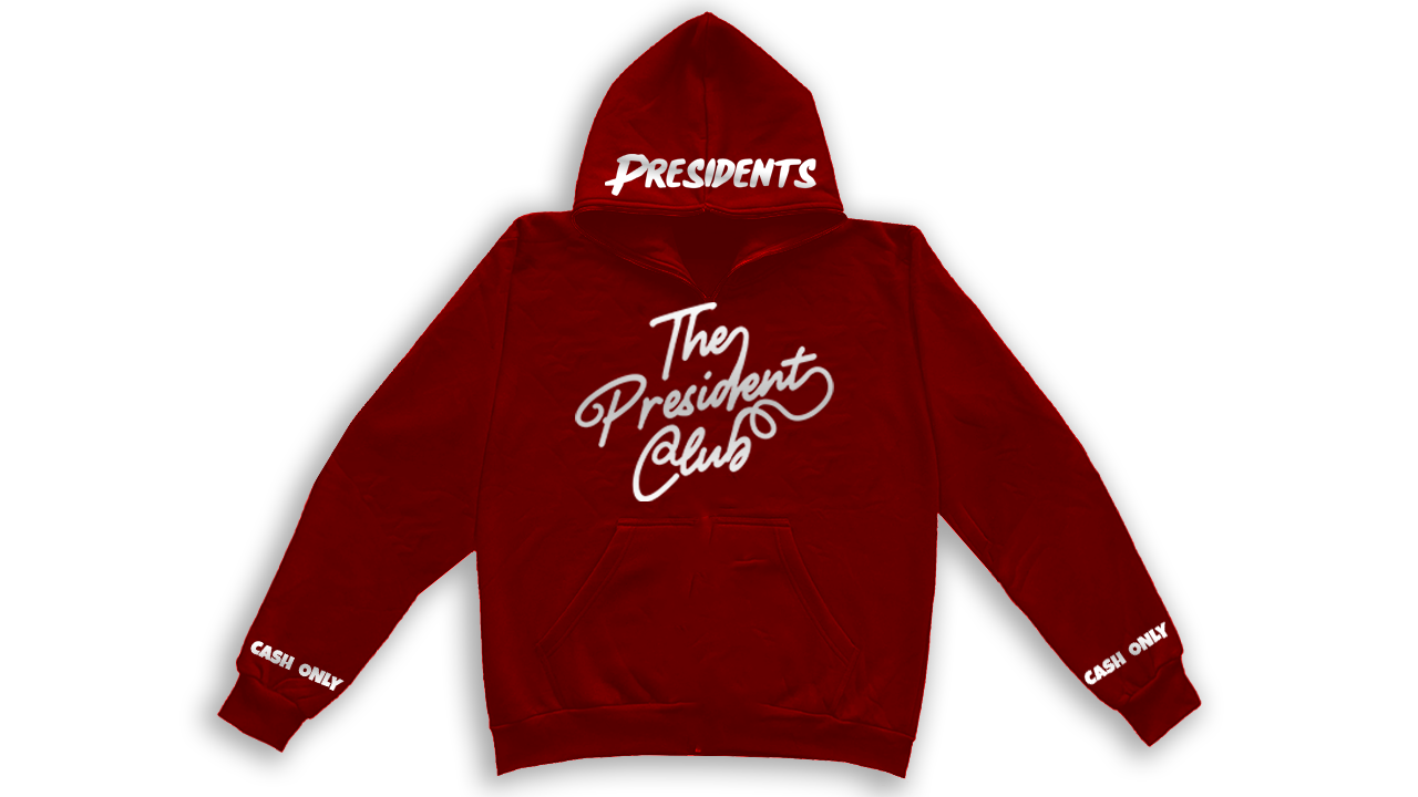 Cherry Red Reflective TPC Hoodie – The Presidents Club